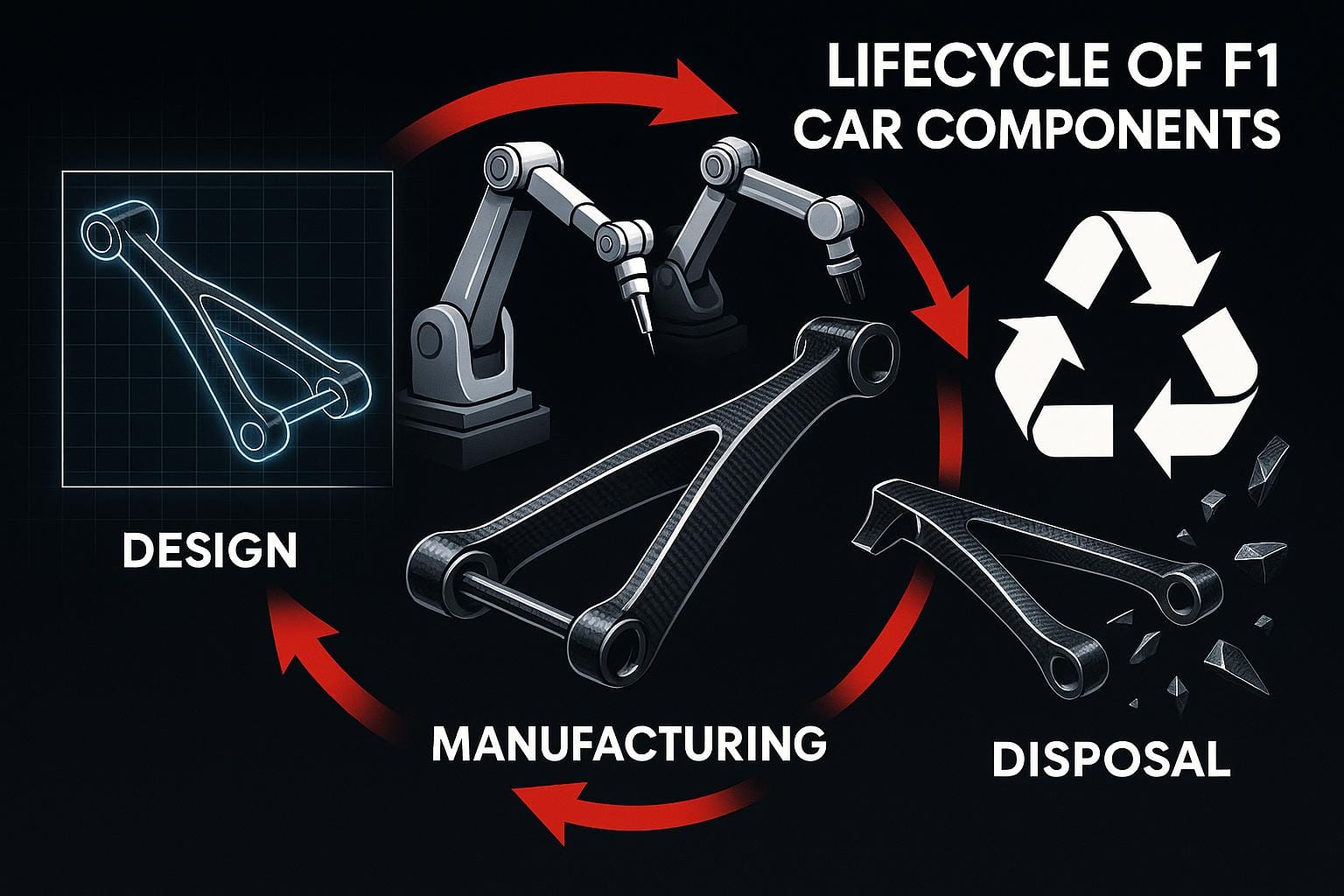 Lifecycle of F1 Car Components: From Design to Disposal