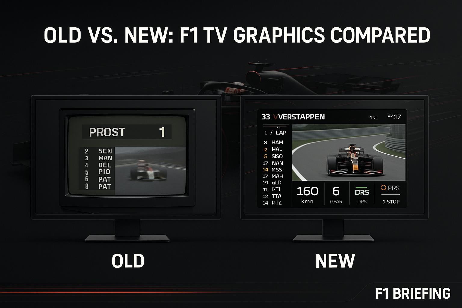 Old vs. New: F1 TV Graphics Compared