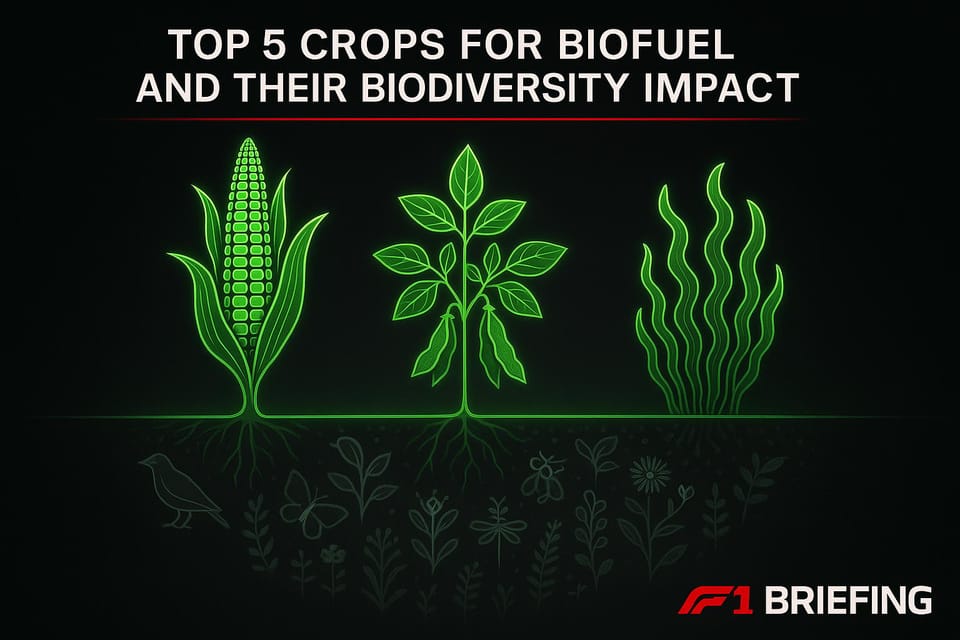 Top 5 Crops for Biofuel and Their Biodiversity Impact